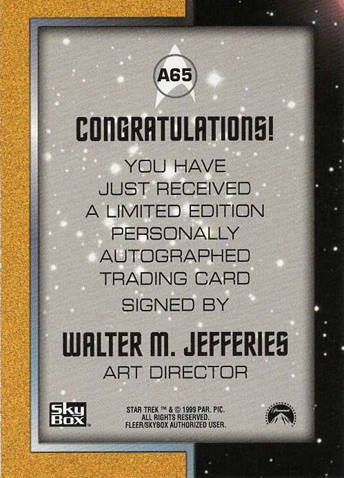 How I got three Matt Jefferies signatures – Collecting Trek